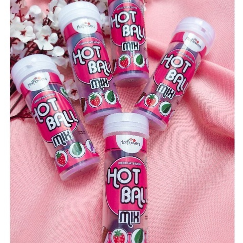Hot Ball Mix Beija Muito 4 Unidades prazer intenso sabor irresistível ...