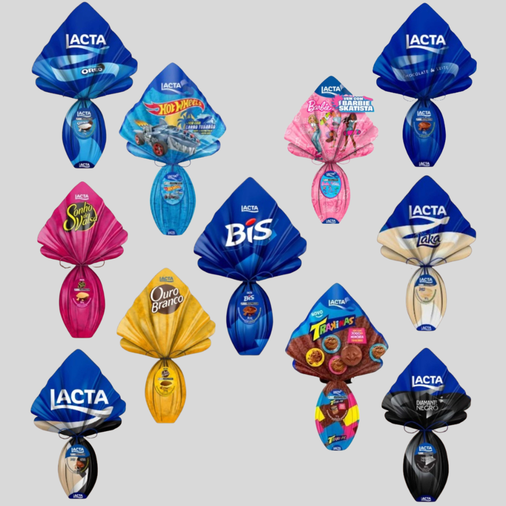 OVO DE PASCOA LACTA OREO SONHO DE VALSA LAKA DIAMANTE NEGRO AO LEITE ...