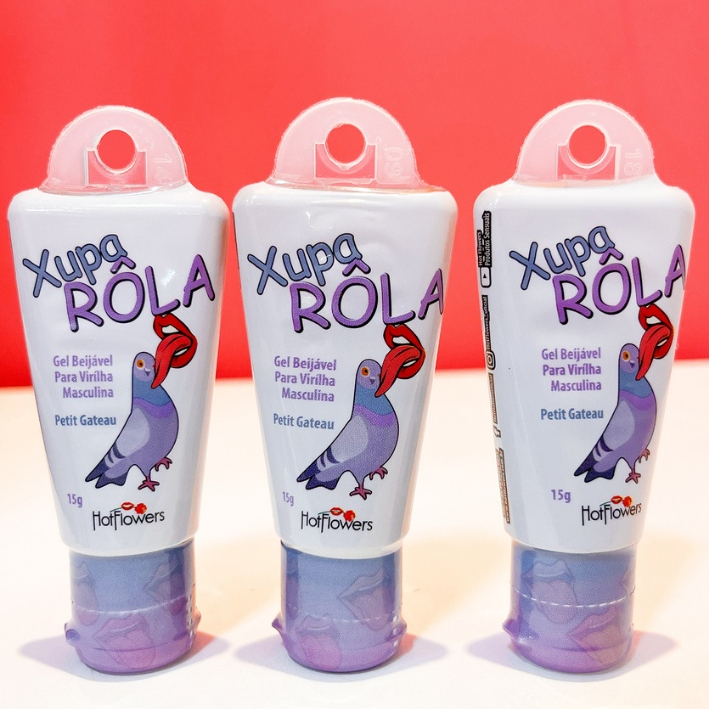 Xupa Rola Gel Beijável Masculino 15G Hot Flowers | Shopee Brasil