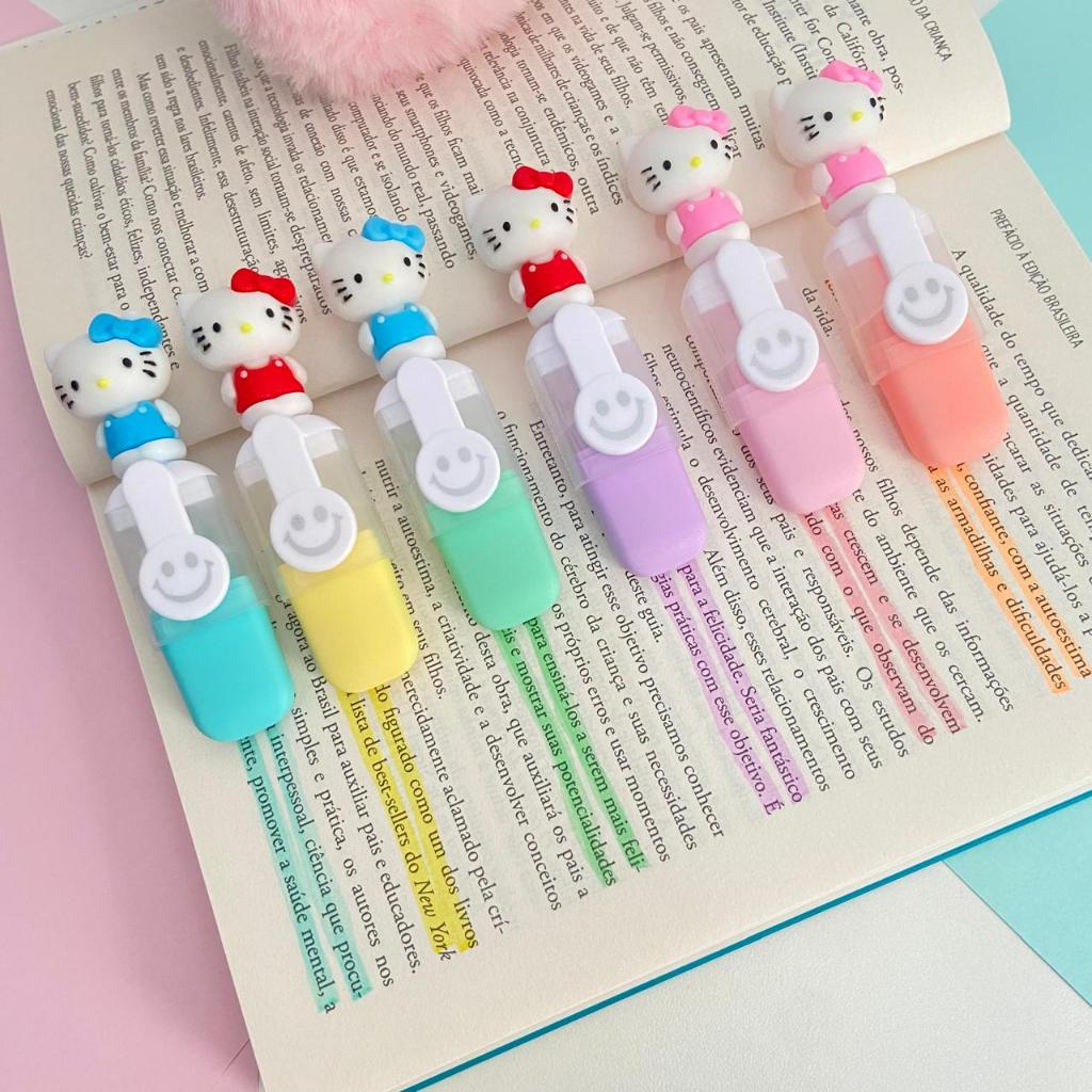 Kit Marca Texto Hello Kitty - kit 6 Cores | Shopee Brasil