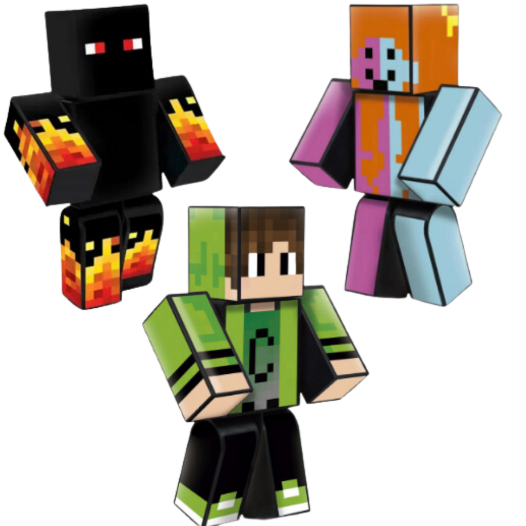Bonecos Minecraft Athos + Cadres + Mana 25cm Original Kit C/03 | Shopee ...