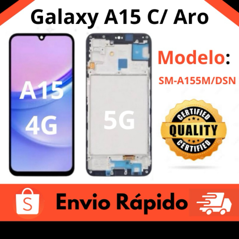Tela Display Frontal Galaxy A15 4G - 5G Com Aro - Qualidade Premium Garantida + Película 3D ...