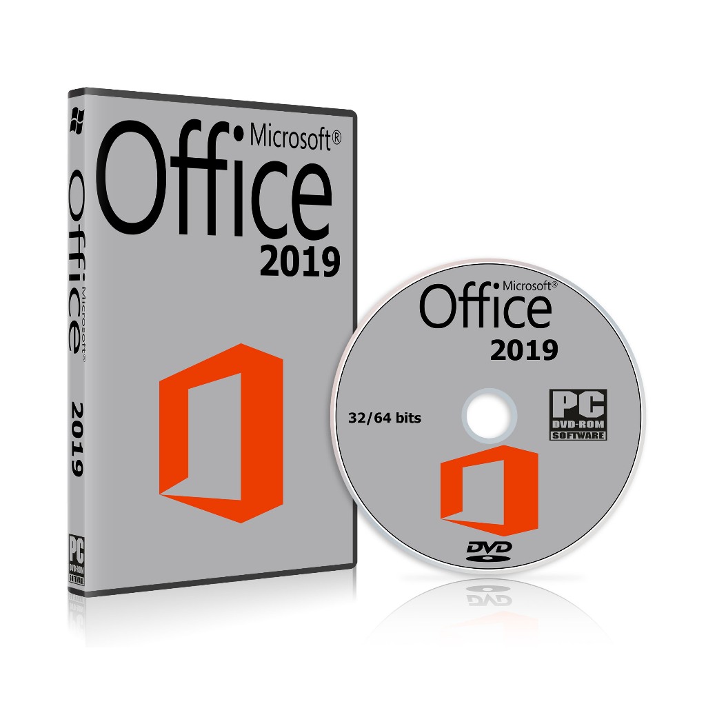 Pacote Office 2019 32/64 bits / DVD (DISCO) - PC | Shopee Brasil