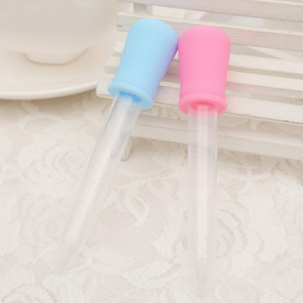 Conta Gotas de Plástico com Silicone Rosa ou Azul | Shopee Brasil