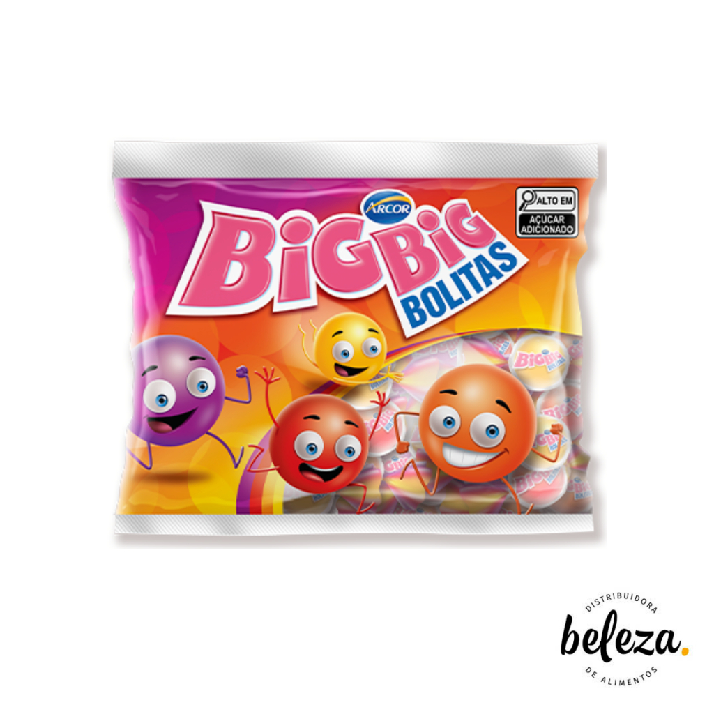 Chiclete Big Big Bolitas 252g - Arcor | Shopee Brasil