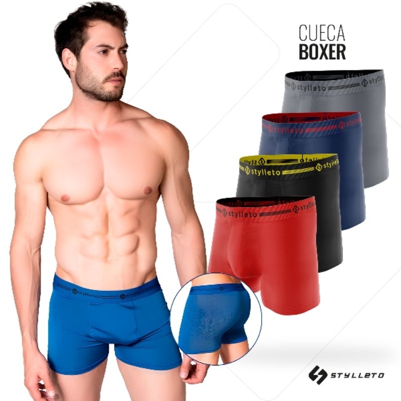 Kit Cuecas Boxer forro ALGODÃO Masculina Adulta Cueca Box microfibra premium | Shopee Brasil