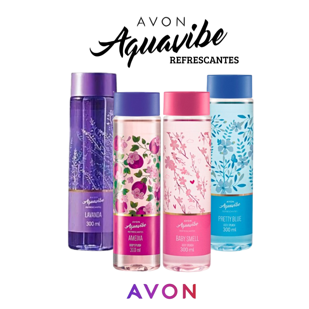 Body Splash Avon Aquavibe - Fragrâncias Refrescantes 300ml | Shopee Brasil