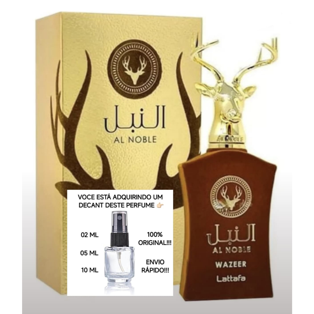 Perfume Árabe Al Noble Wazeer Lattafa | Shopee Brasil