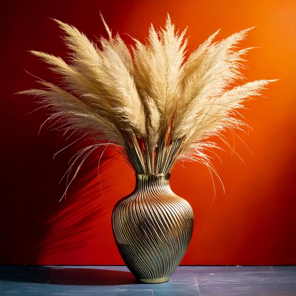 Capim dos Pampas 1,20m Seco Natural para Decoração Sala Buquê Estilo ...