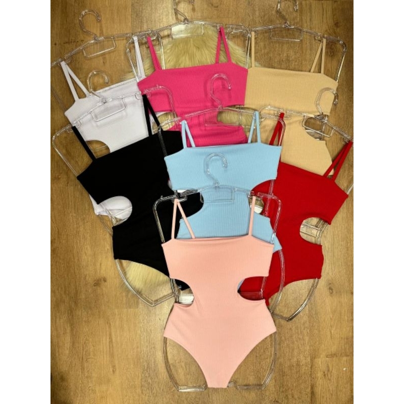 Body Decote Reto Aberto nas laterais Alça Fina Anarruga Moda Gringa ...