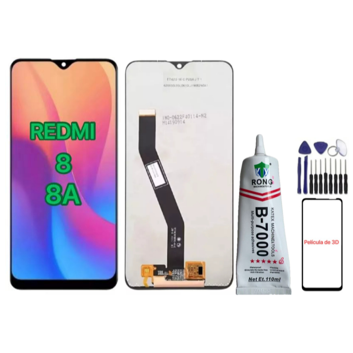 Tela Frontal Touch Display Lcd Redmi 8 8a mzb8458in m1908c3ic M1908c3kh ...