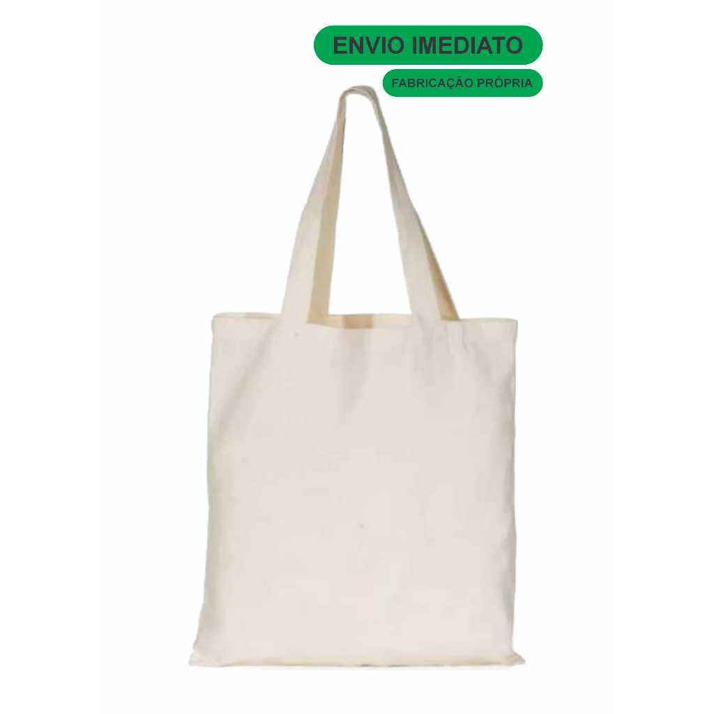 Sacola Ecobag Algodão reutilizável 30x40 Ecológica Crû Sustentável | Shopee Brasil