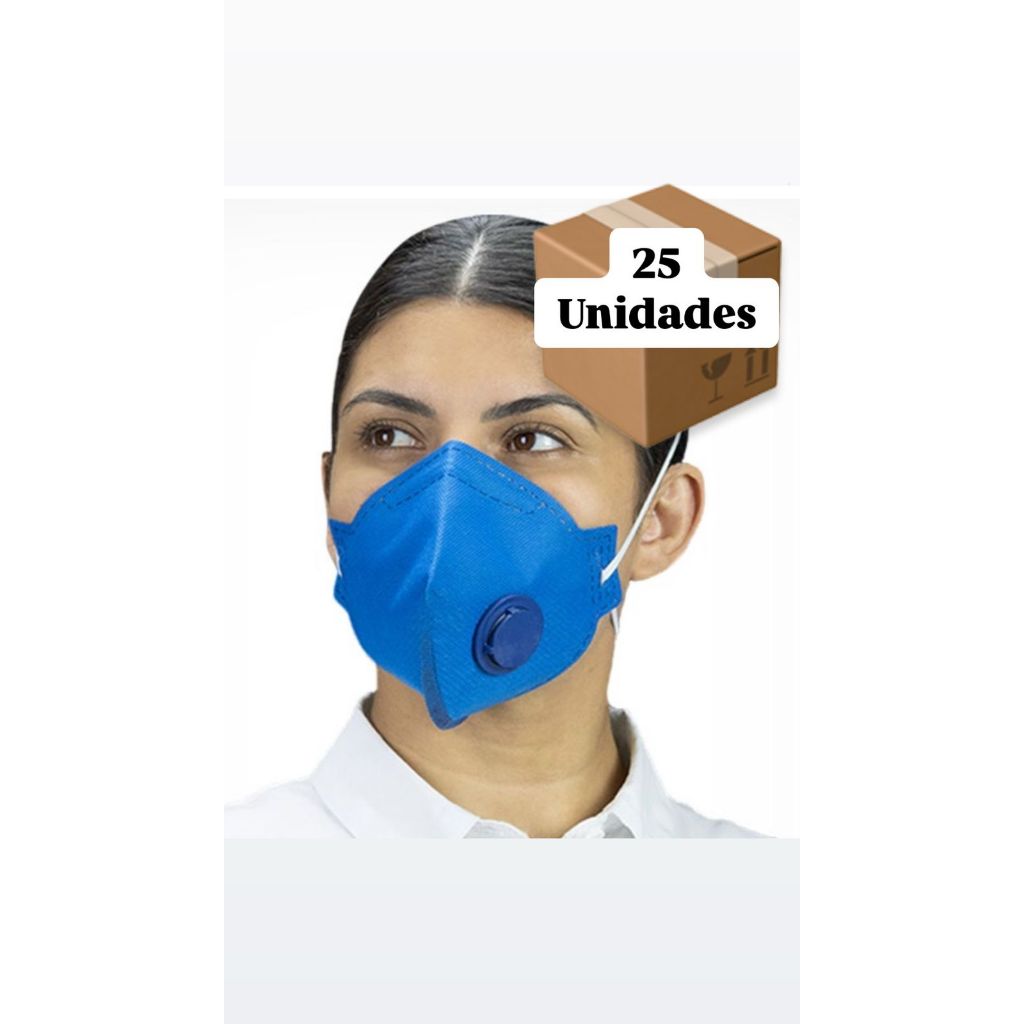 Kit de 25 máscaras PFF2 com válvula C.A 39.236 | Shopee Brasil