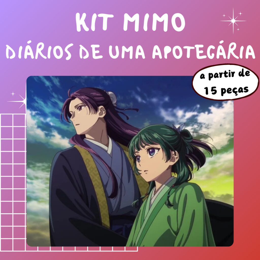 Kit mimo anime Diários de uma Apotecária / kusuriya no hitorigoto- a ...