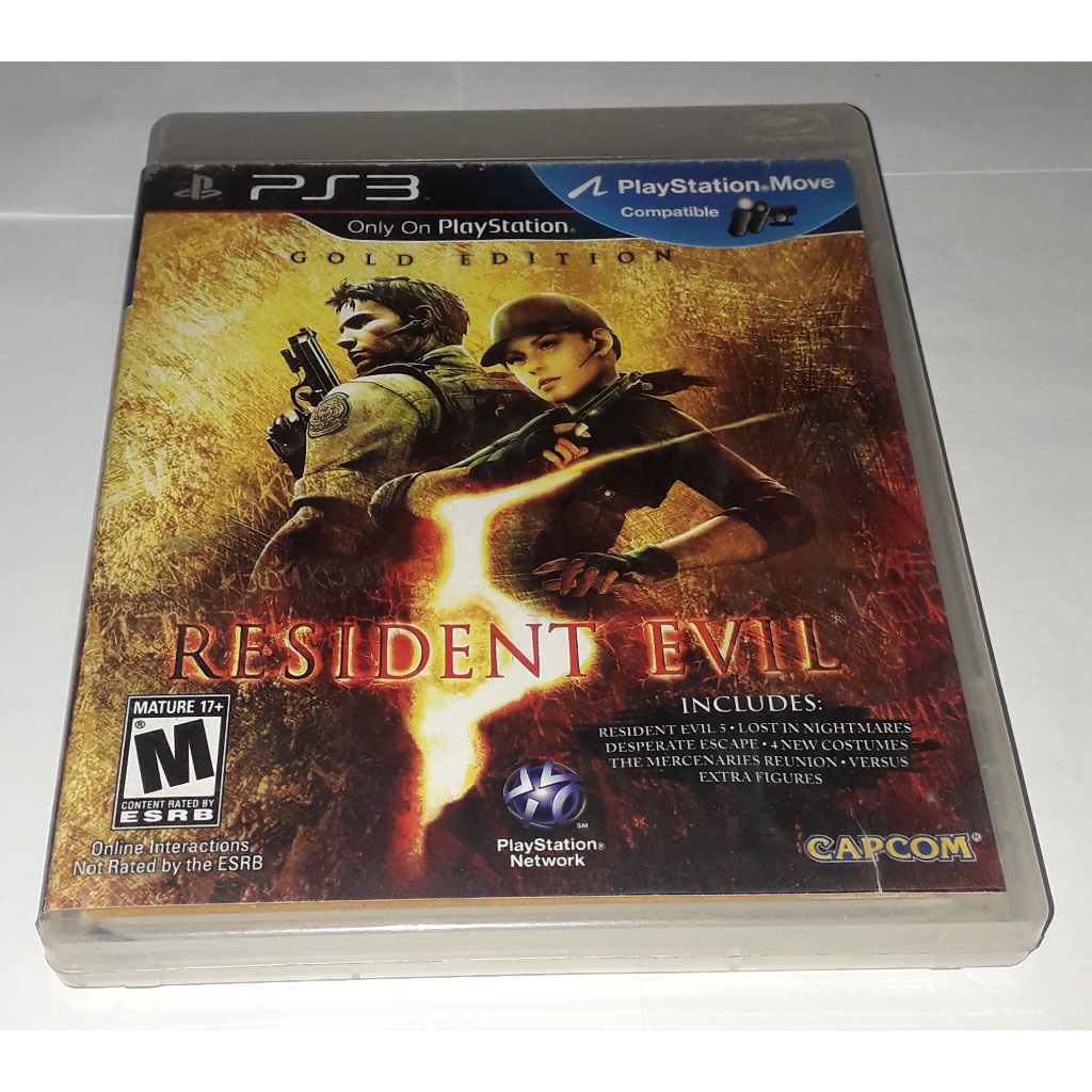 Resident Evil 5 - Gold Edition (Americano) | Jogo P.S.3 | Original | Usado | | Shopee Brasil