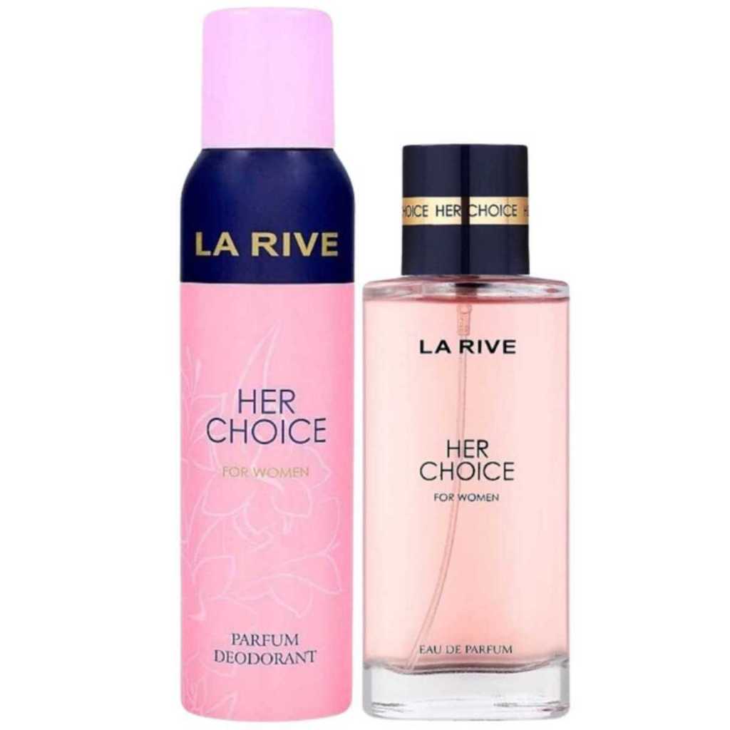 Kit La Rive Perfume Her Choice EDP 100ml + DEO 150ml | Shopee Brasil