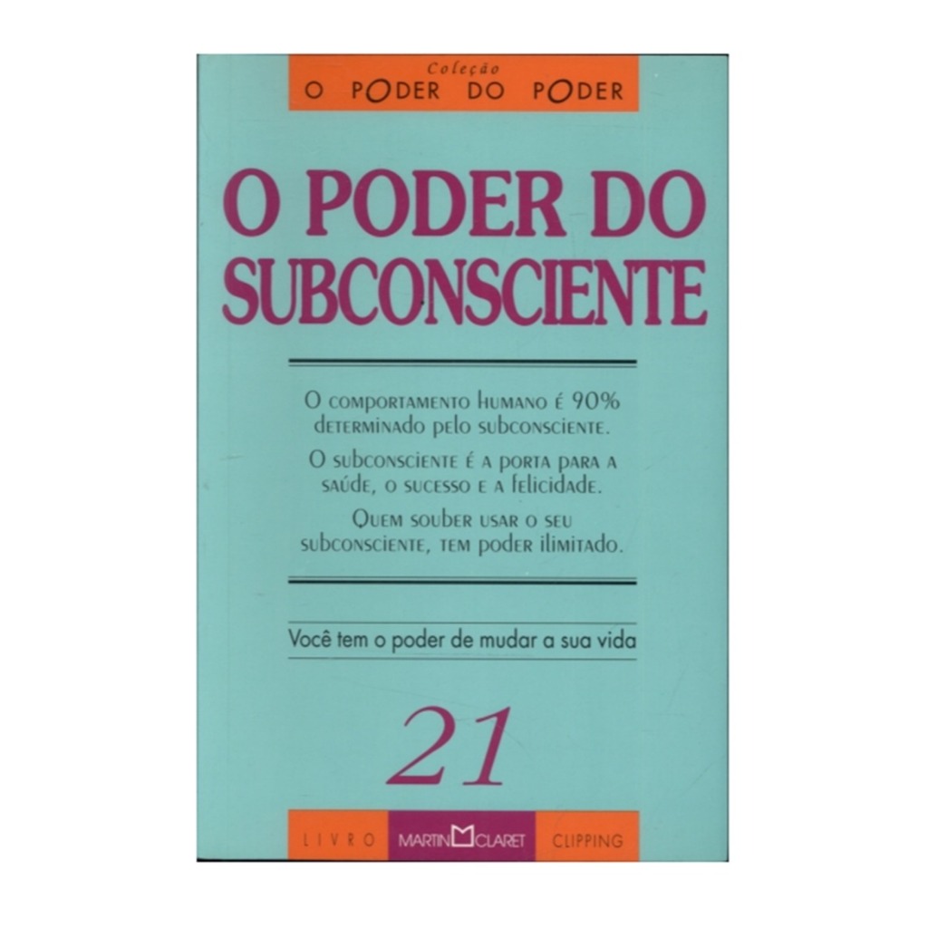 O Poder Do Subconsciente - Martin Claret (Usado) | Shopee Brasil