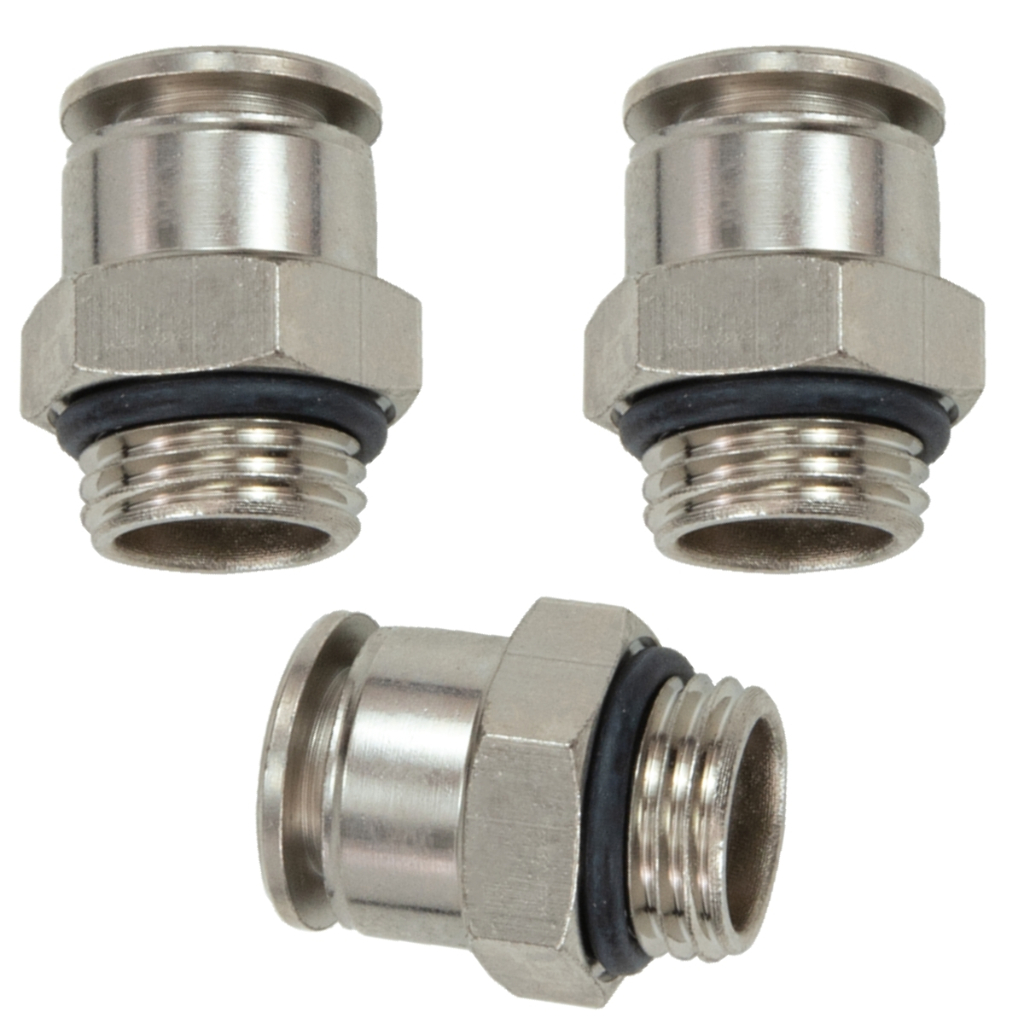 Conexão Pneumática Reta Metalica tubo 4mm X Rosca 1/8 Bsp | Shopee Brasil