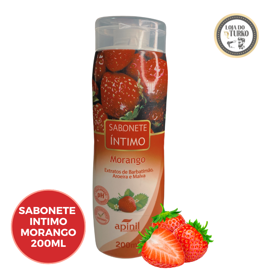 SABONETE CORPORAL INTIMO LIQUIDO INTIMO MORANGO - APINIL | Shopee Brasil