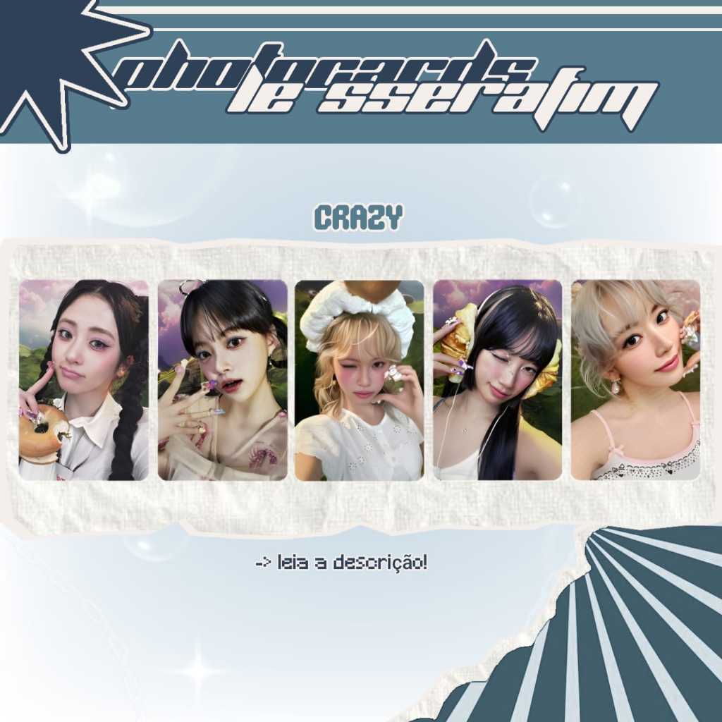 PHOTOCARDS CRAZY LESSERAFIM * FANMADE * photocards photocard lesserafim ...
