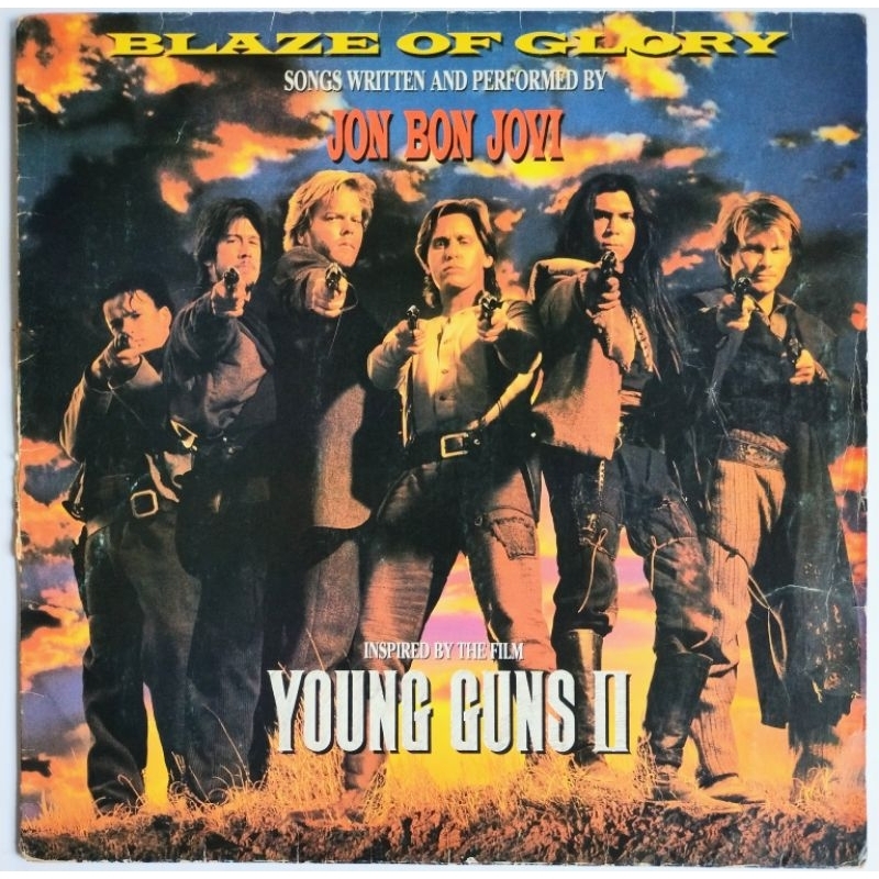 Lp Jon Bon Jovi Blaze Of Glory C/Encarte Young Guns II | Shopee Brasil