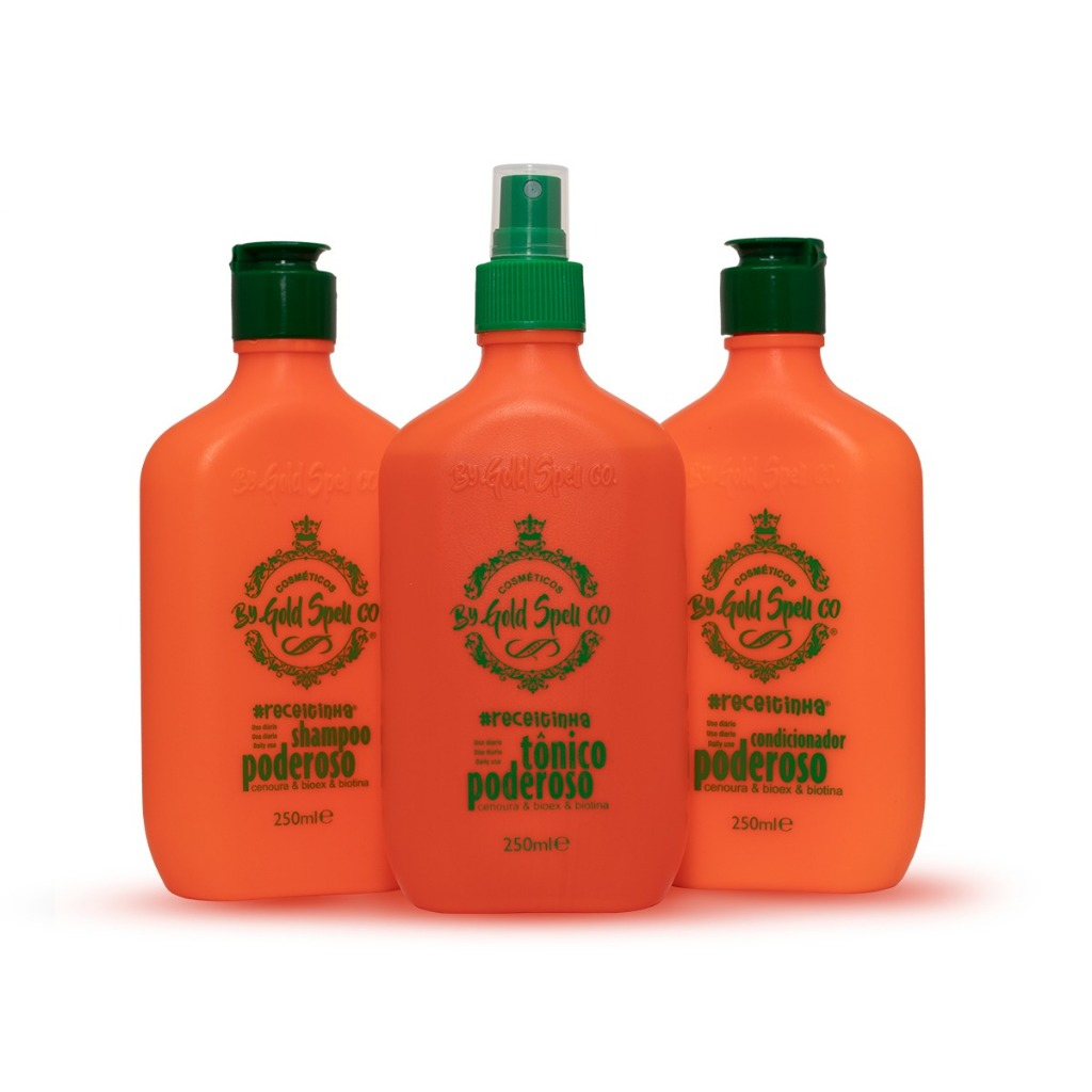 Shampoo e Condicionador Poderoso + Tônico Poderoso - Produto Original ...
