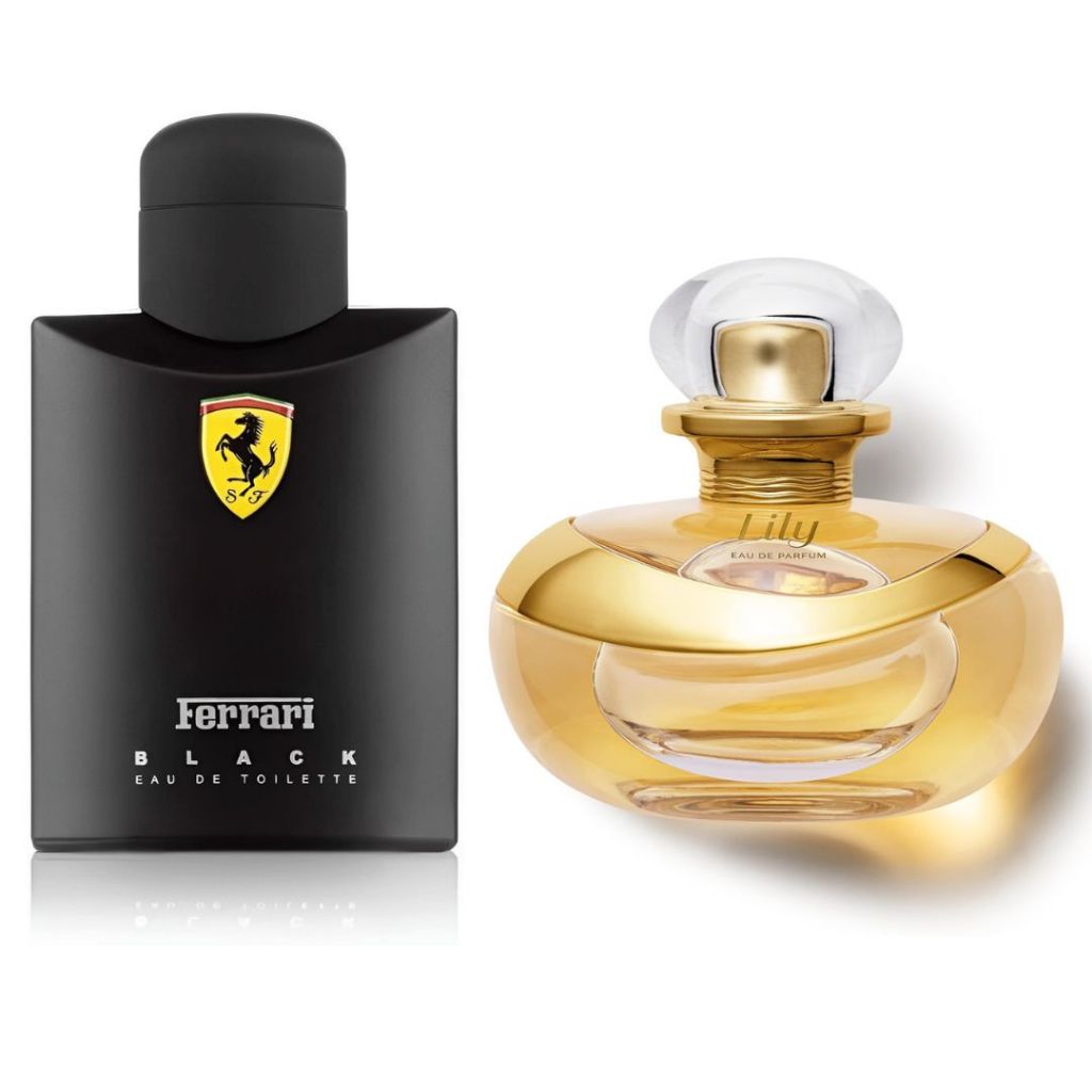 Kit Com 2 Perfumes Lily + Ferrari Black 100ml | Shopee Brasil