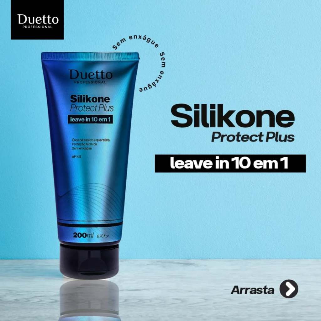 Creme Silicone 10 em 1 Plus Duetto 200 ml | Shopee Brasil