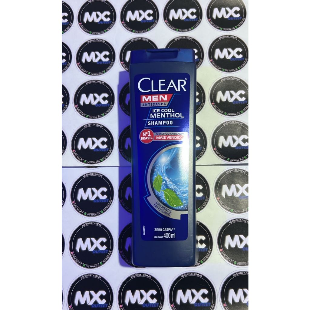 hampoo Clear AntiCaspa Ice Cool Menthol 400ML | Shopee Brasil