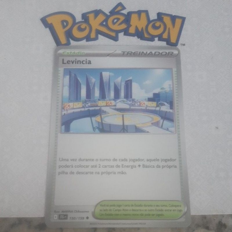 Carta Card Pokémon Levincia | Shopee Brasil