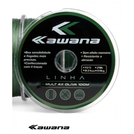 Linha Multifilamento Super Resistente Para Pesca Max force 4x e Kawana ...