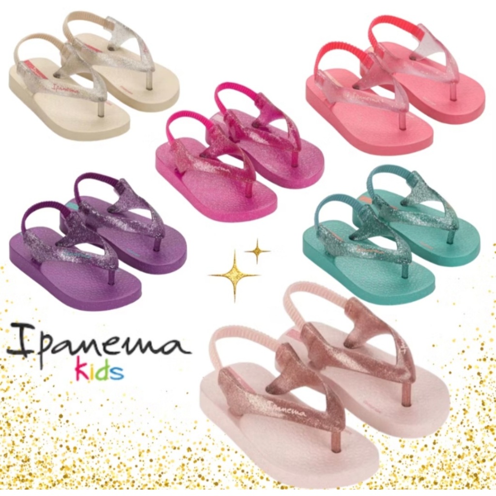 Chinelo Ipanema Baby Glitter menina Original 2025 | Shopee Brasil