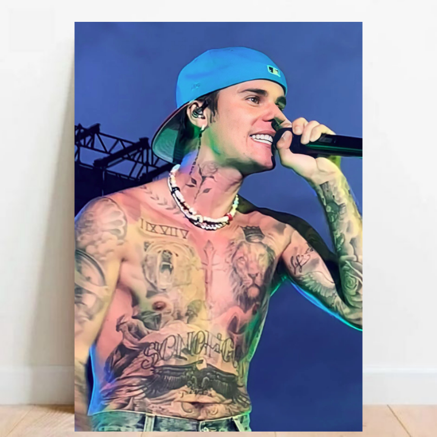 Quadro Placa Decorativa Justin Bieber Poster A3 40x30 08 | Shopee Brasil