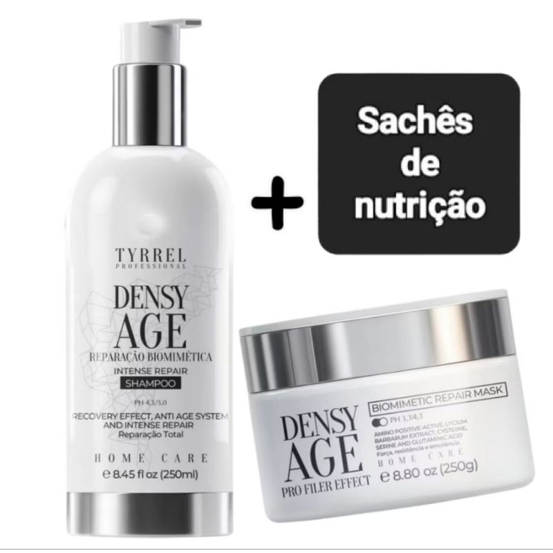 Kit Densy Age Reparação Total Tyrrel 250ml | Shopee Brasil