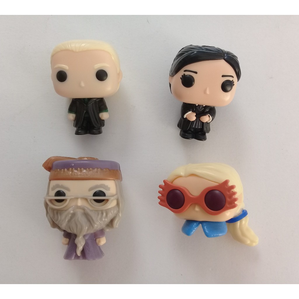 Lote 4 Mini Funko Pop Harry Potter Kinder Joy Importado: Draco, Cho ...