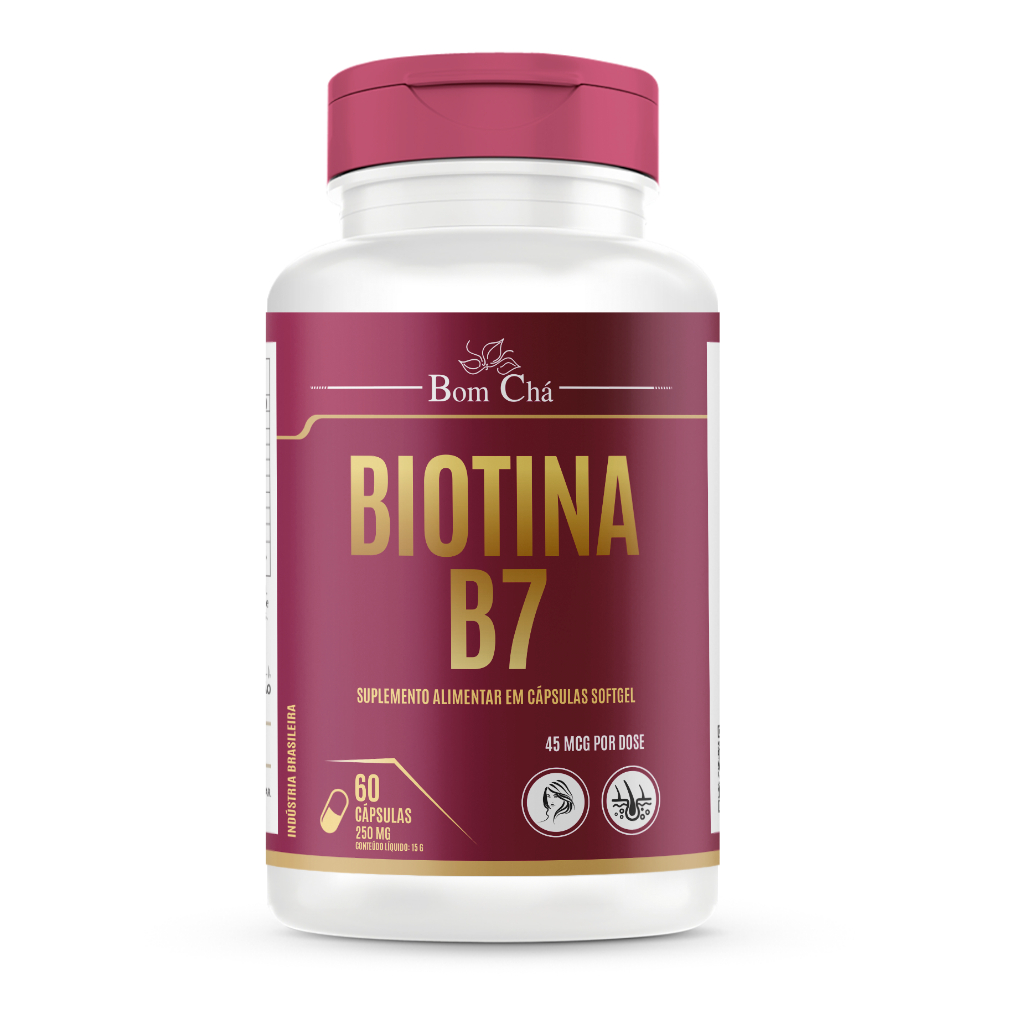 BIOTINA B7 (60 CÁPSULAS 250MG) - BOM CHÁ | Shopee Brasil