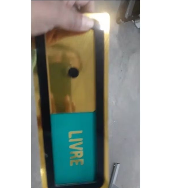 Placa Identificação / sinalização ocupado livre tamanho 20x10cm de ...