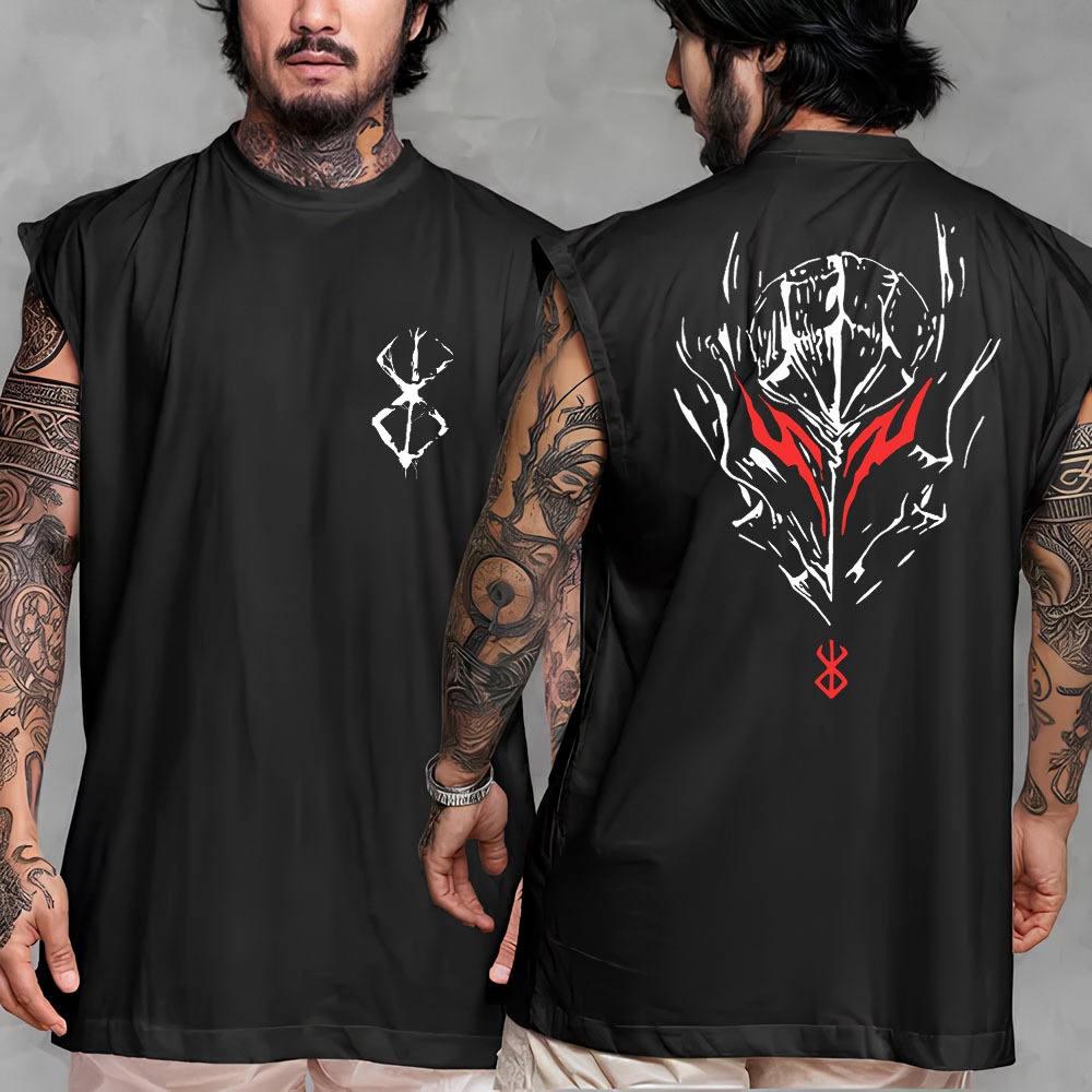 Camiseta regata machao oversized mascuilno berserk manga guts streetware confrotavel gym ...