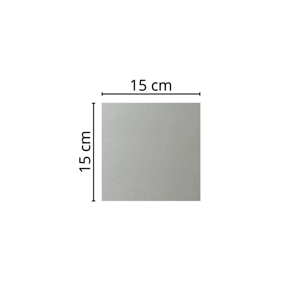 Chapa Inox 304, medidas 15 cm x 15 cm x 1,5 mm espessura | Shopee Brasil