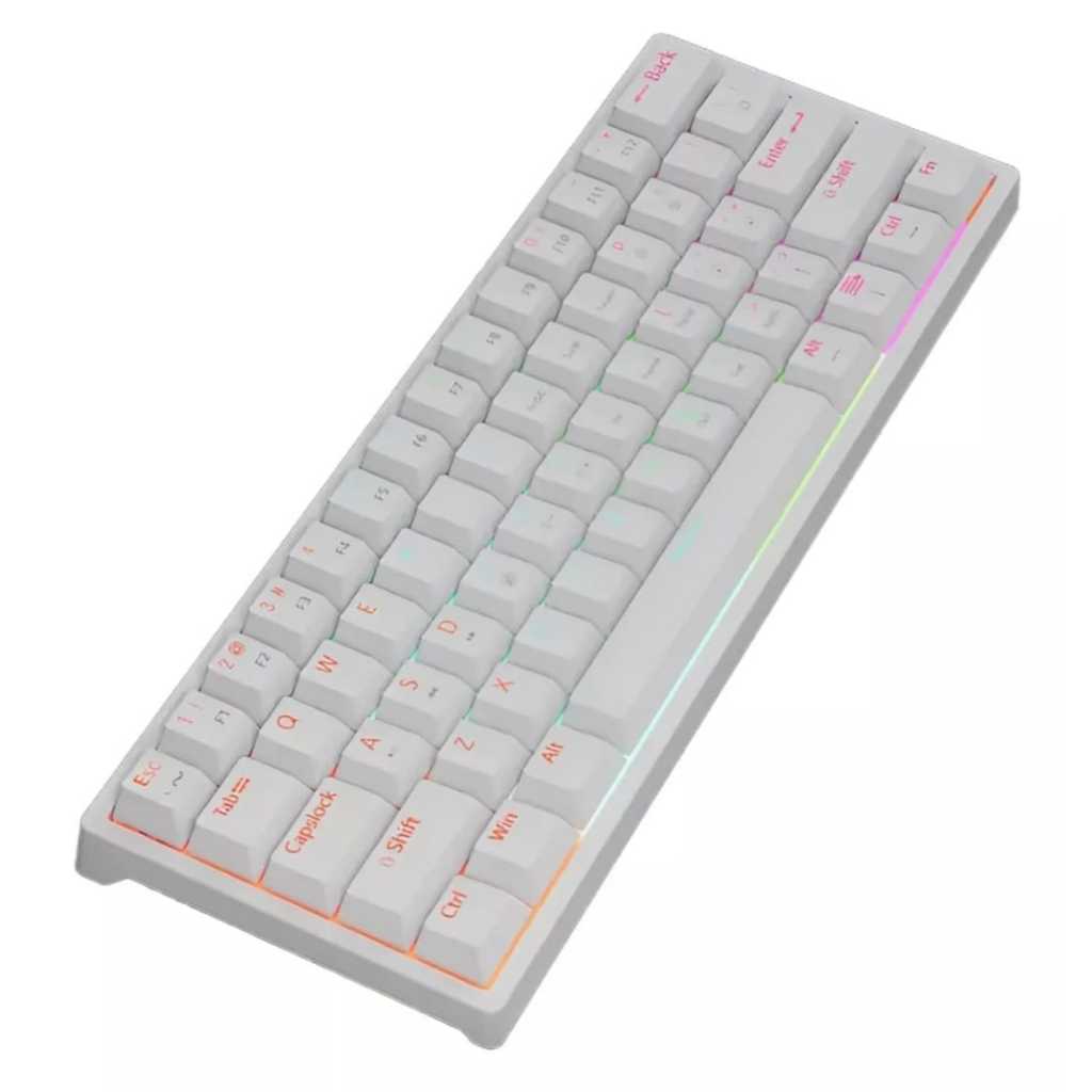 Teclado MUCAI MK61 60% Mecânico Gamer Rgb Usb Switch Red Vermelho - P5 ...