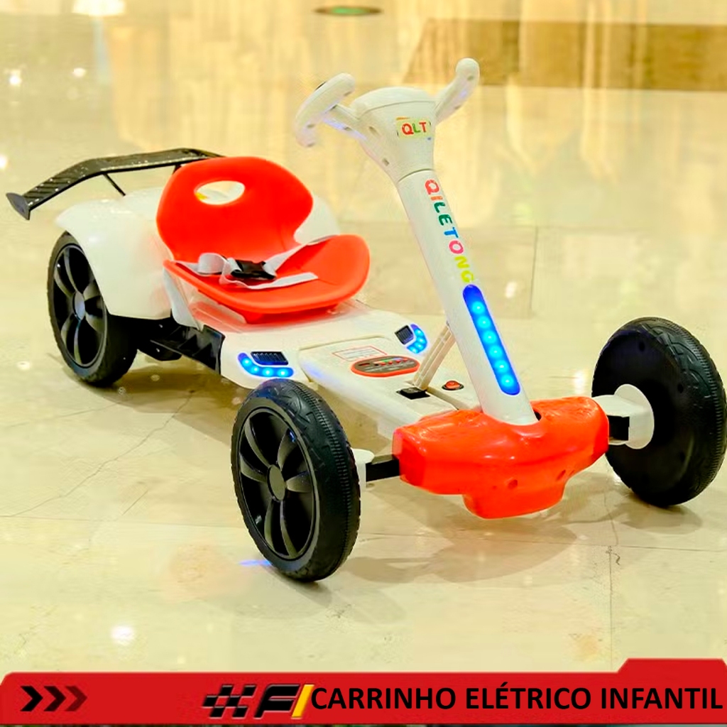 Carrinho Elétrico Kart Elétrico Motorizado Infantil Recaregavel Com ...