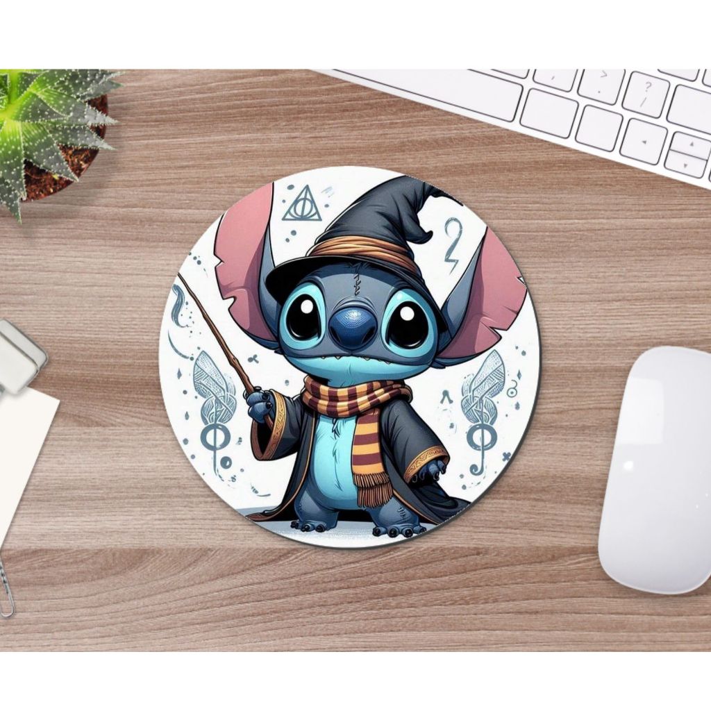 Mouse Pad Redondo 19x19 Stitch Geek Nerd Gamer | Shopee Brasil