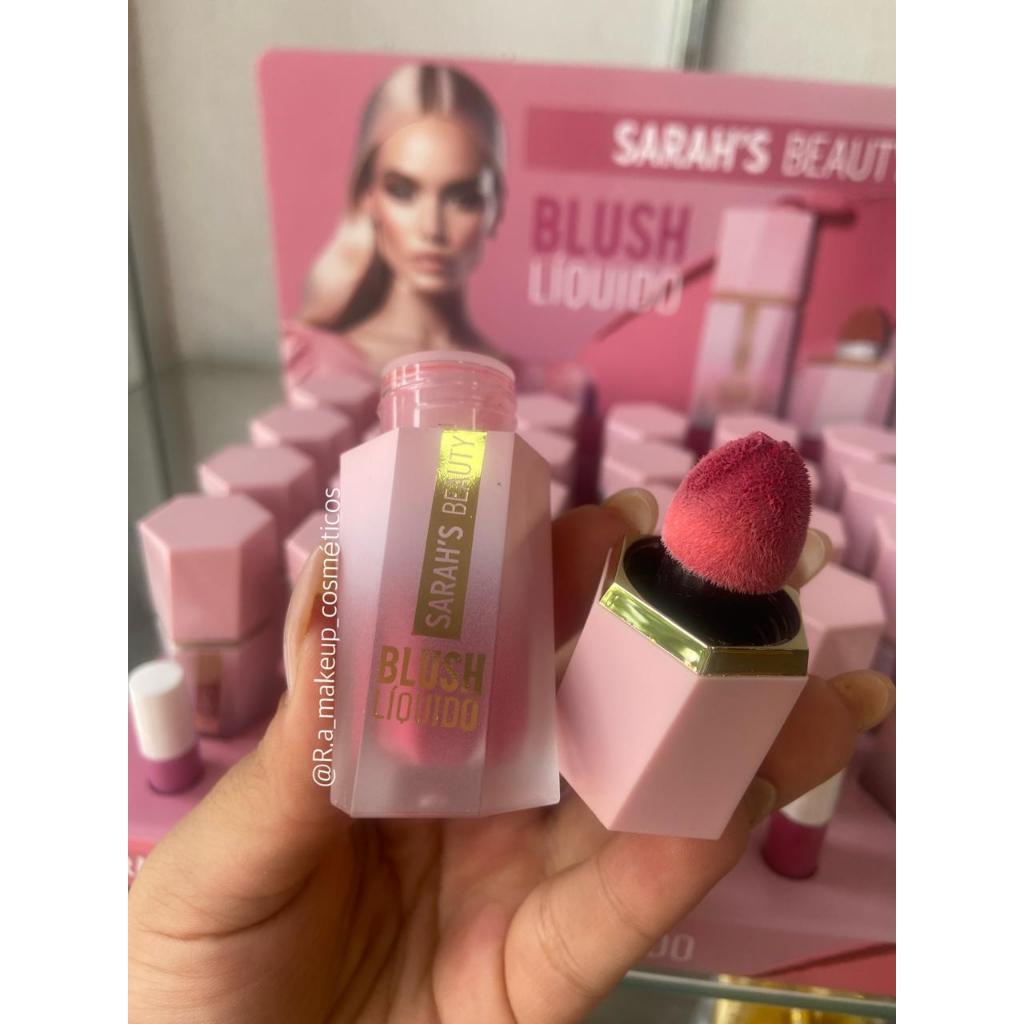 Blush Liquido Com Esponja Seis Cores - Sarahs Beauty | Shopee Brasil