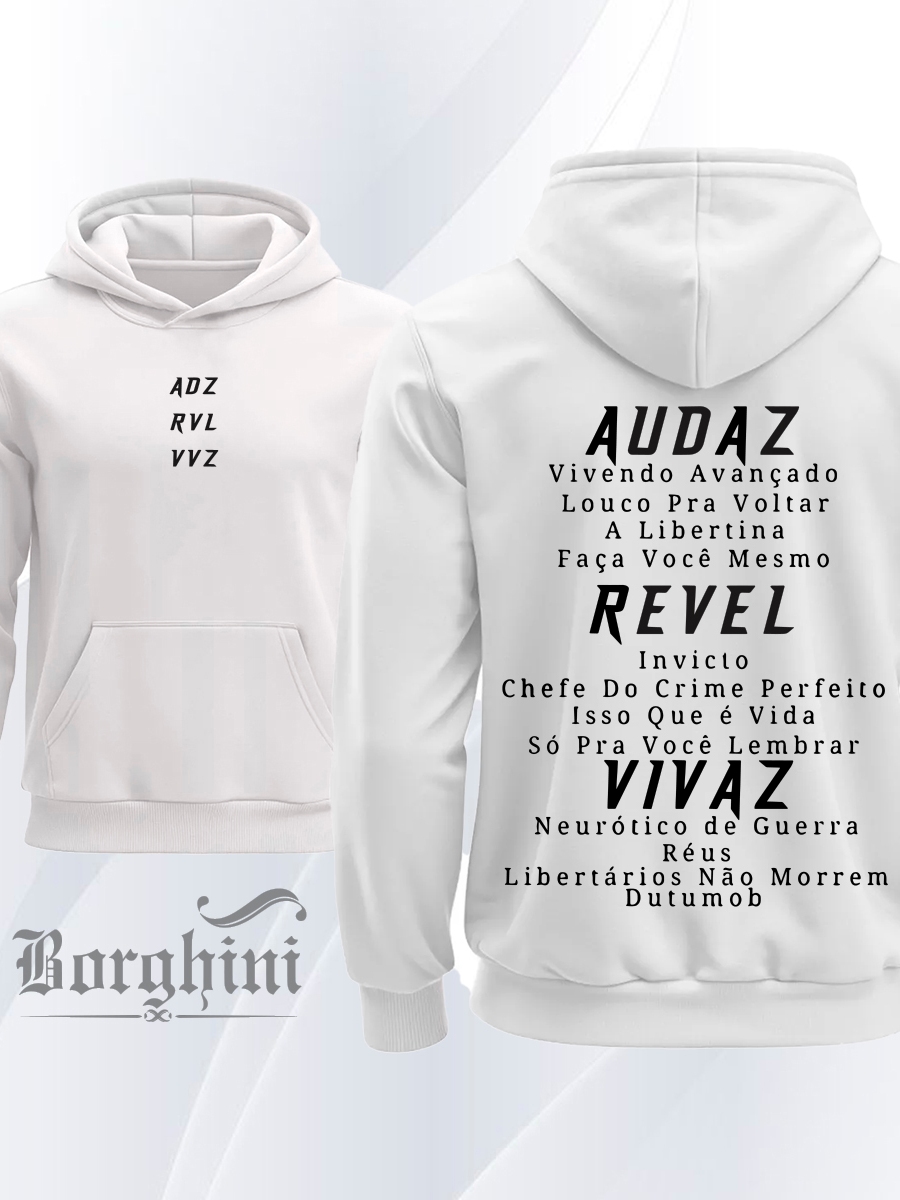 Moletom Masculino Algodão Filipe Ret Audaz Revel Vivaz Blusa de Frio ...