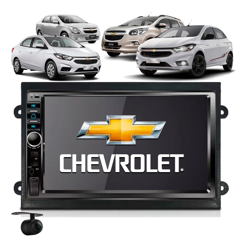 Central Multimidia Mp5 Chevrolet Onix Prisma Cobalt Bluetooth Espelhamento Android IOS + Moldura ...