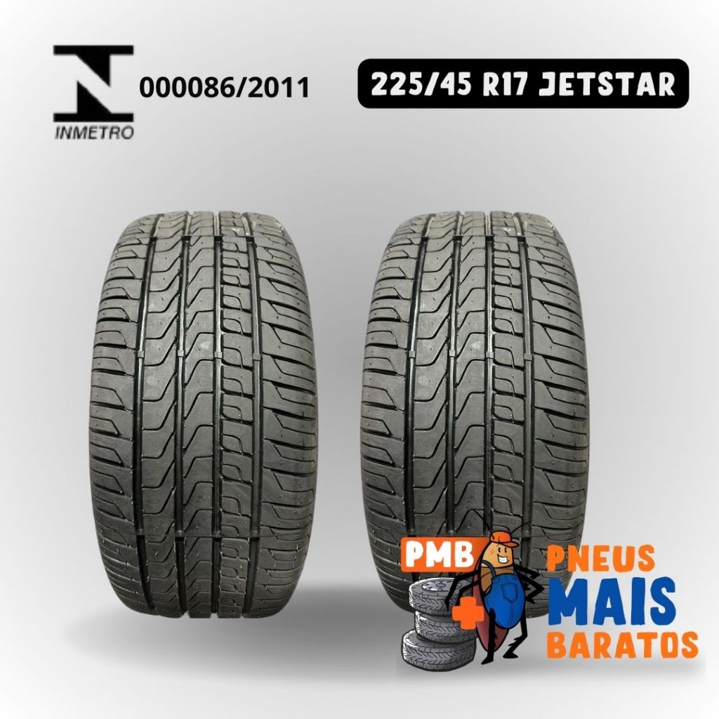 Kit 2 Pneus 225/45R17 Remold Aro 17 - JET-PMB | Shopee Brasil