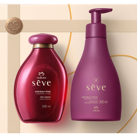 Natura Sève Amêndoas e Frésia Hidratante + Óleo corporal | Shopee Brasil