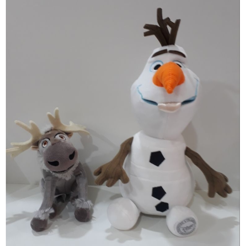 BONECO DE PELÚCIA, OLAF E RENA SVEN, FROZEN DA DISNEY, DESAPEGO ...