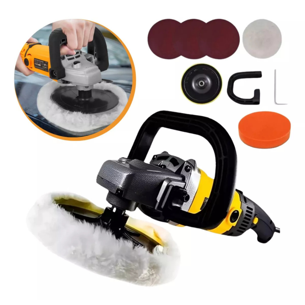 Politriz Automotiva 1650w Polidor De Mao Velocidade Variável 7 ...