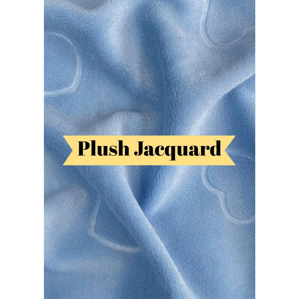5 METROS DE TECIDO PLUSH JACQUARD 100% POLIÉSTER (5m x 1,60m) | Shopee ...